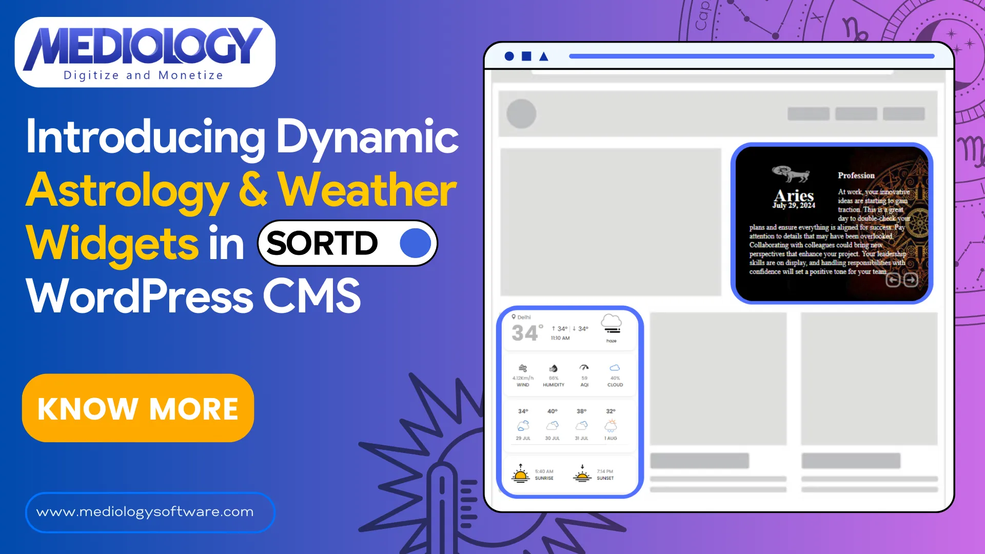 Custom WordPress CMS Plugin: Astrology and Weather Widgets | Best CMS ...